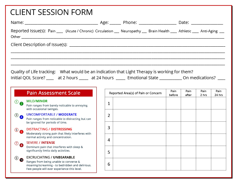 Record Keeping – Members – Photonic Therapy Institute